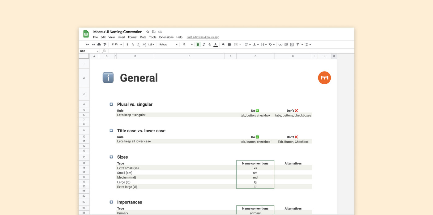 Naming convention: The art & value of consistent UI terminology